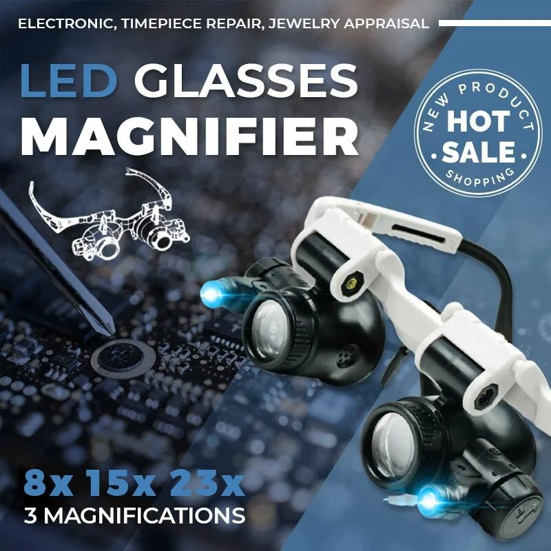 Dotmalls LED Glasses Magnifier – lilndary